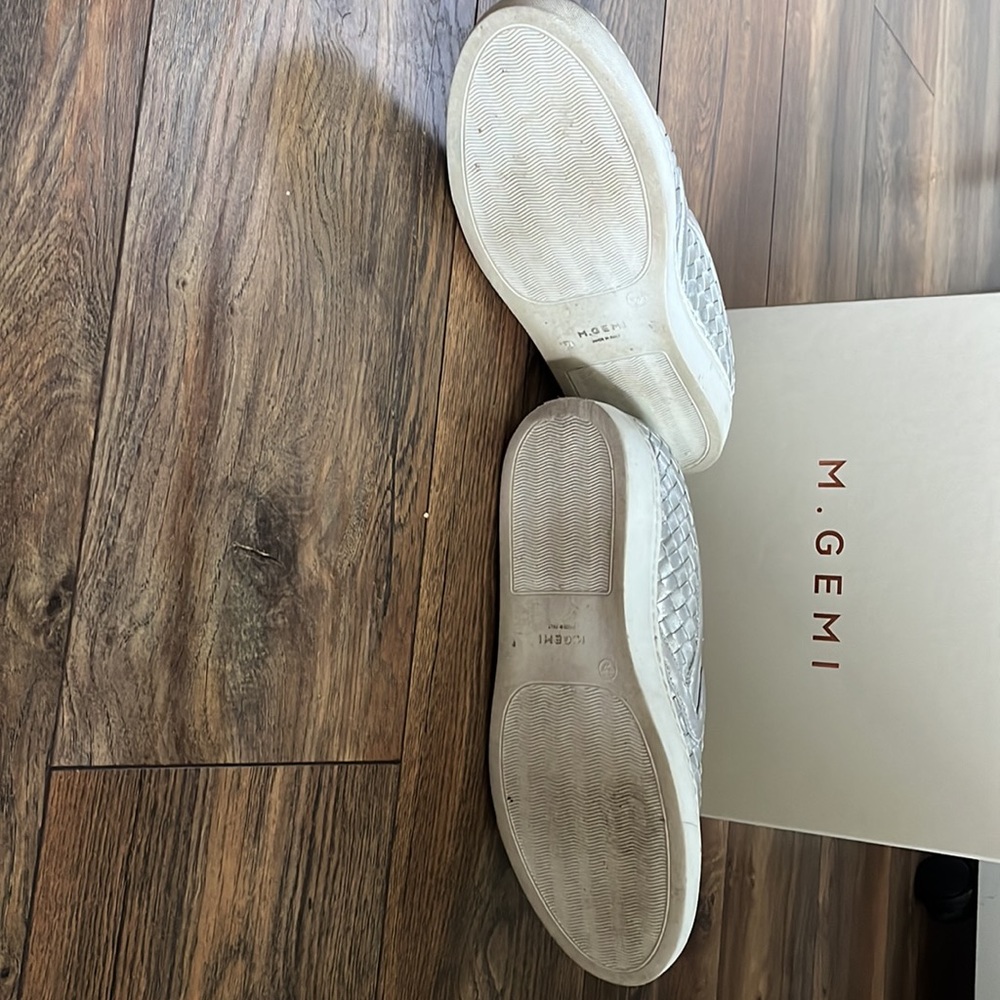 M.Gemi Silver Metallic “The Cerchio” Slip On Sneaker - Gem